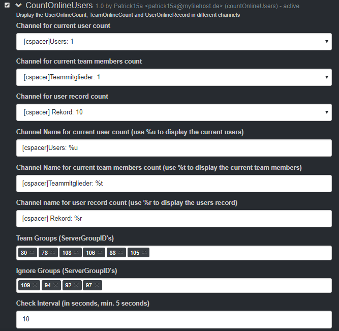 TS3 - countOnlineUsers | SinusBot Forums